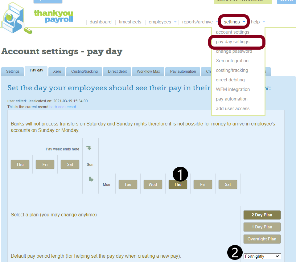 Setting up pay automation