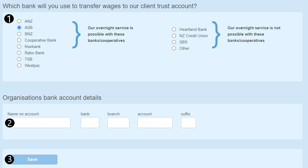 Setting up Direct Debit