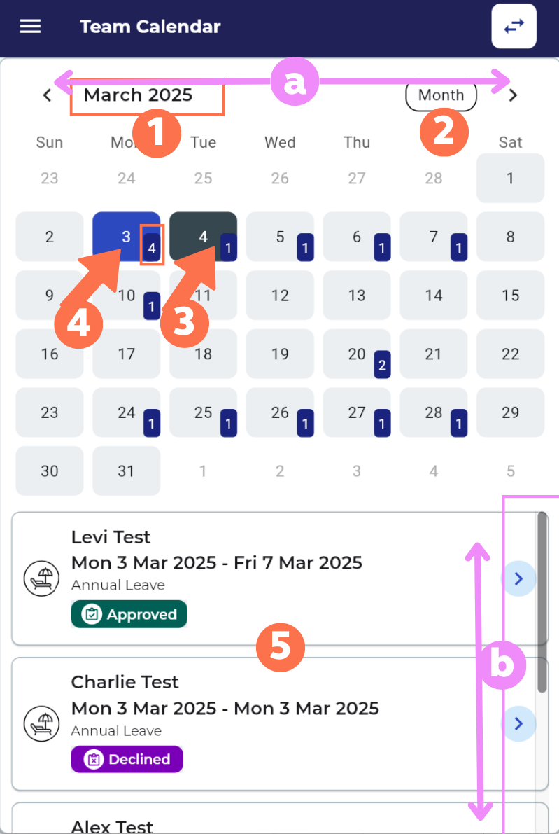 Using the Team Calendar - Payroll Portal