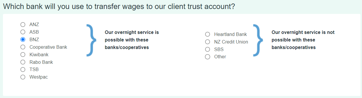Why can't I create an Overnight Pay?