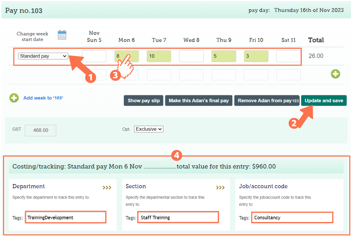 Using Tracking Categories and Job Codes