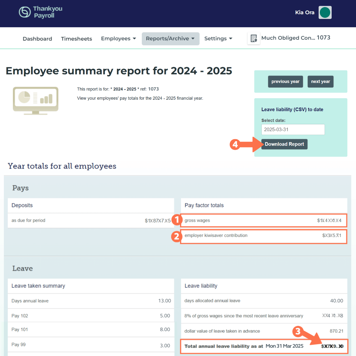 How To Run End of Financial Year Reports