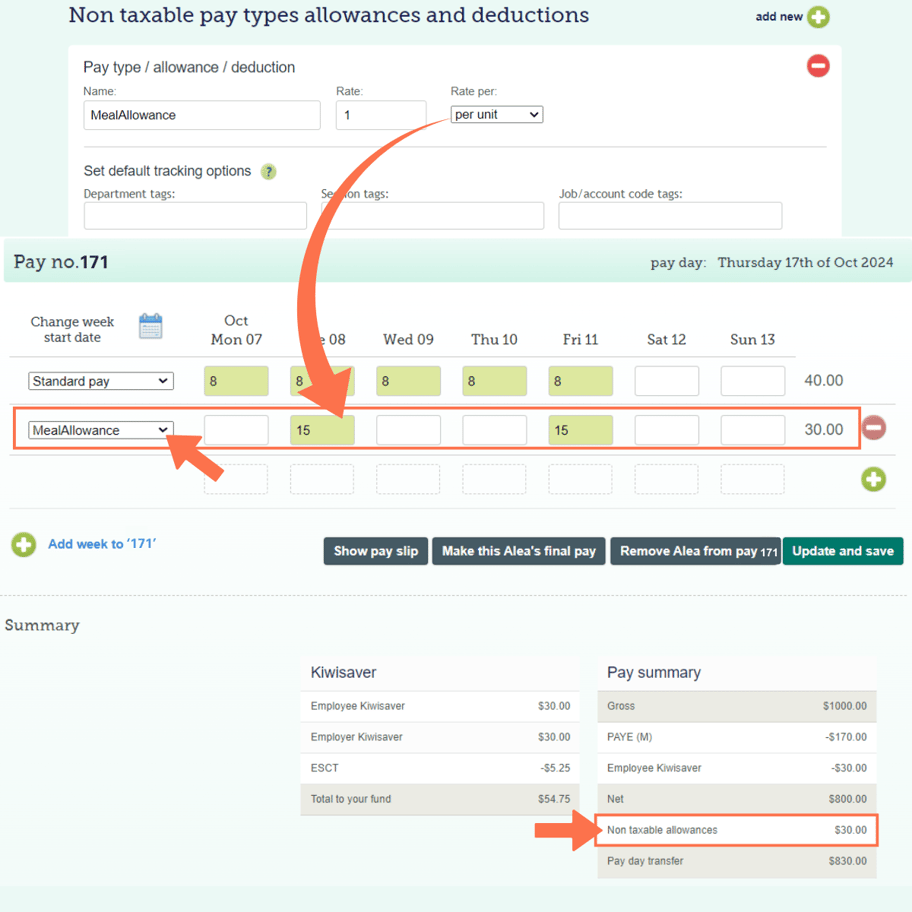 Creating a Non-taxable Meal Allowance Custom Pay Type