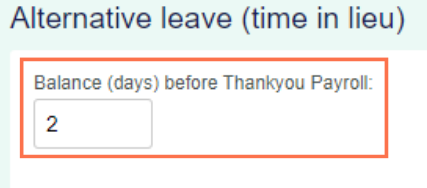 Importing Existing Leave Balances