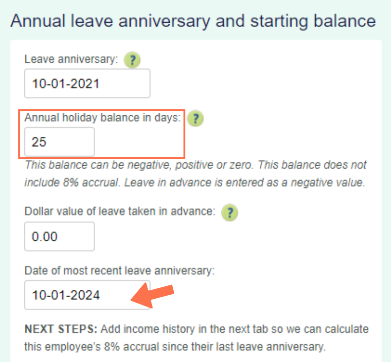 Importing Existing Leave Balances