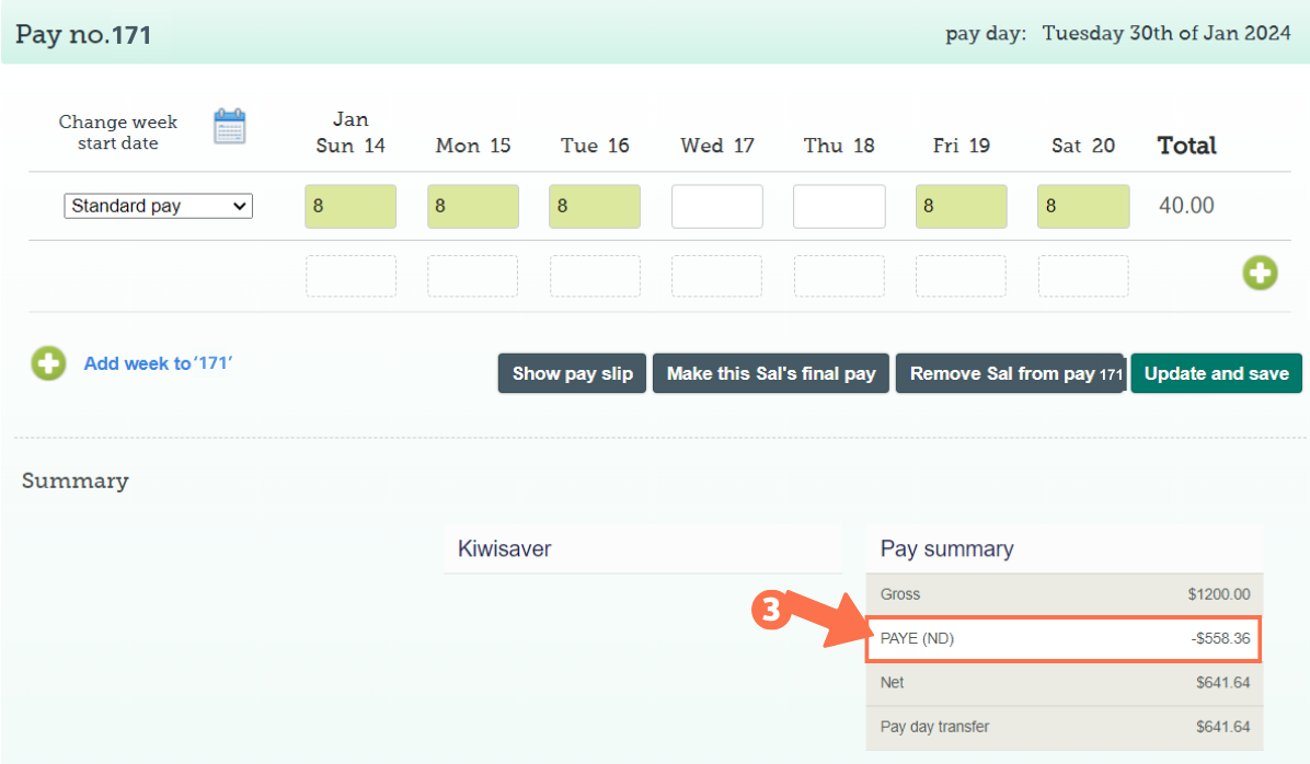 Setting Up an Employee without an IRD Number - ND Tax Code