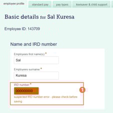 Setting Up an Employee without an IRD Number - ND Tax Code