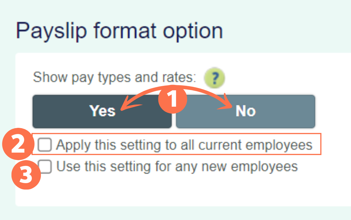 How to Show Pay Rates on the Employee's Payslip