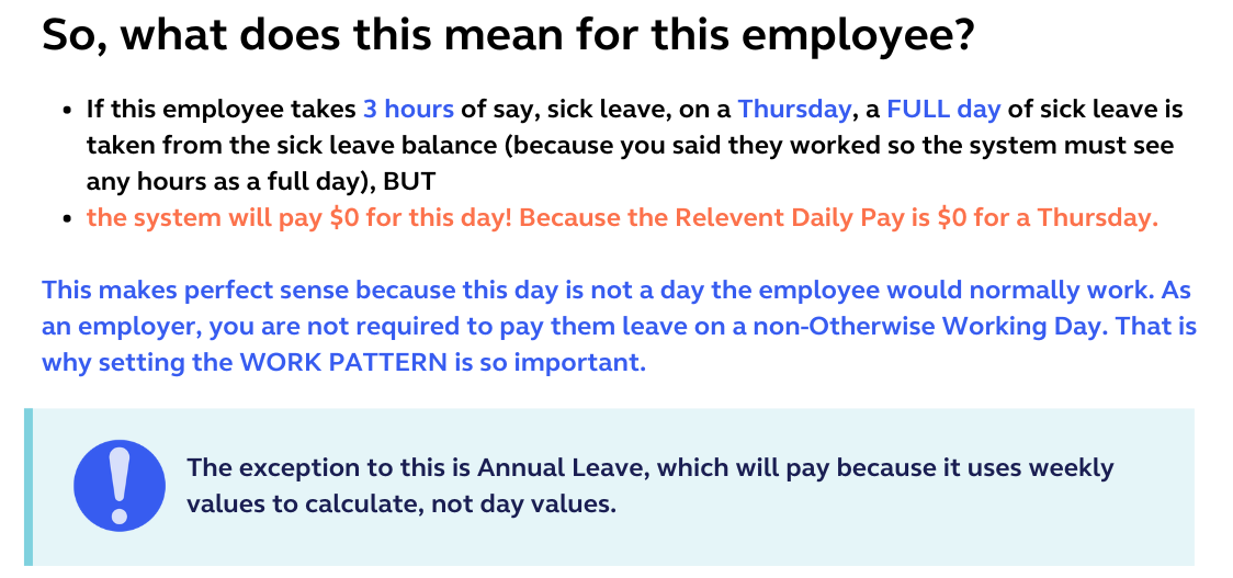 Work Pattern Hours and the Default Standard Week Timesheet Row