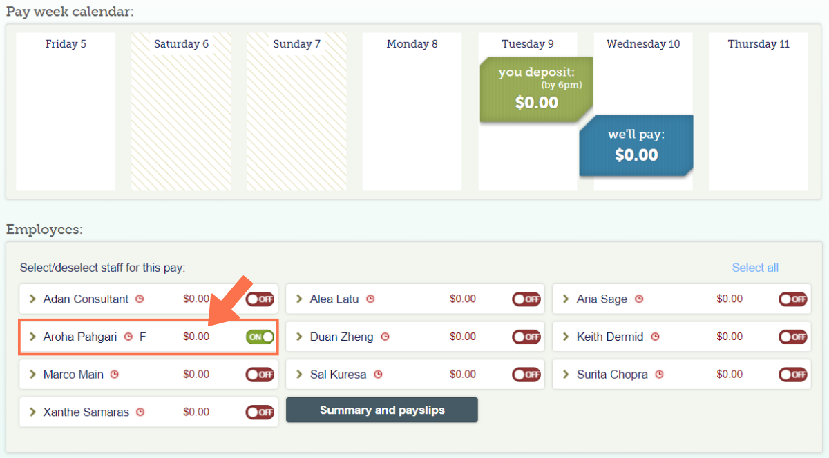 How to Archive an Employee Profile - Final Pay with No Timesheet Entries