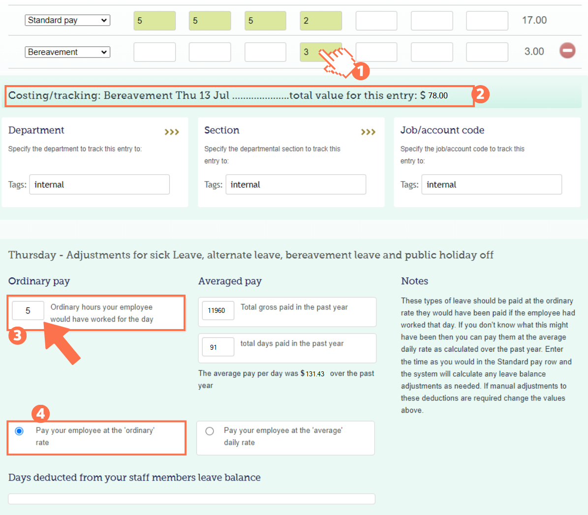 Checking Bereavement Leave Calculations for a Fixed-Term Employee's ...