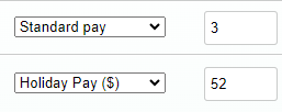 Adding Holiday Pay to a Timesheet