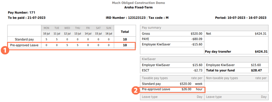 Adding Family Violence Leave to a Timesheet