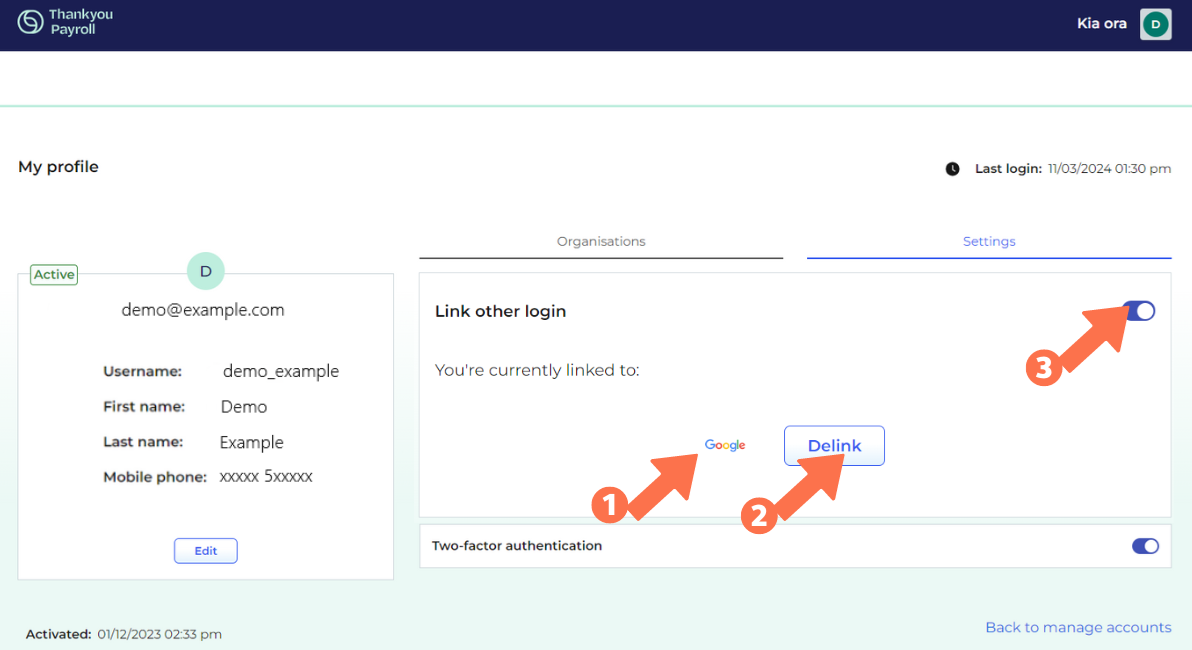 Log In with Google, Microsoft or Xero