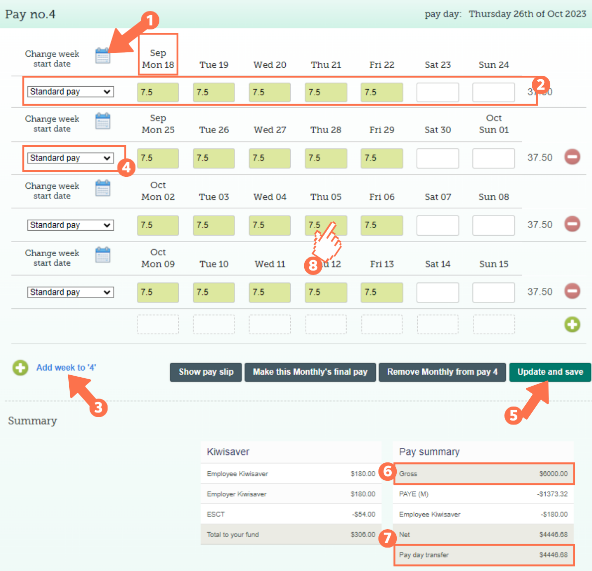 Paying an Employee a 4-Weekly Salary