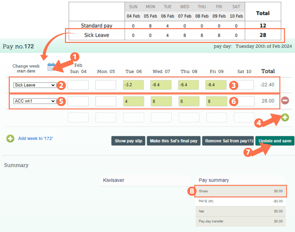 Doing a Correction Pay Regarding ACC