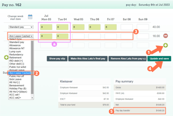 Cashing up Annual Leave