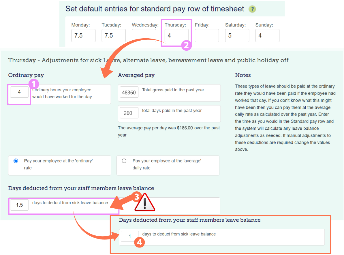 Correction Pays - Making a Correction if the Employee's Work Pattern ...