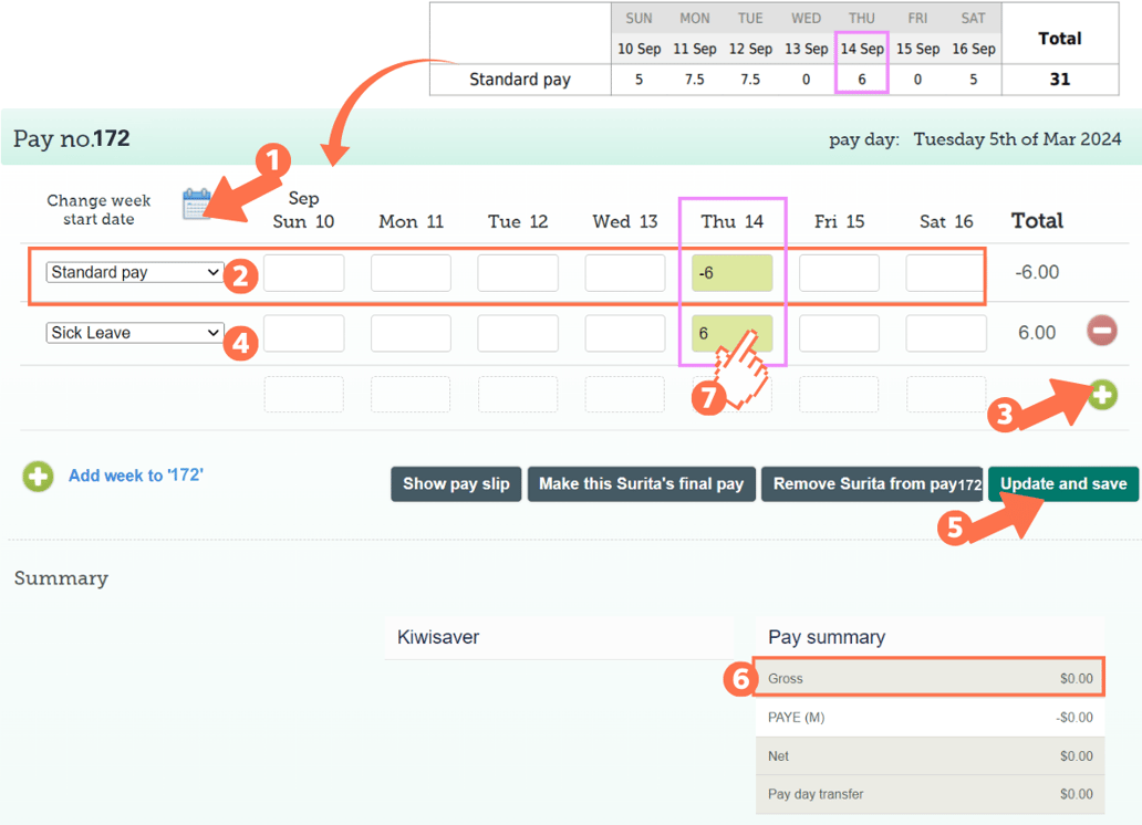 Correction Pays - Making a Correction if the Employee's Work Pattern ...
