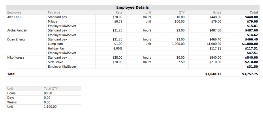 Understanding the Employer Pay Summary
