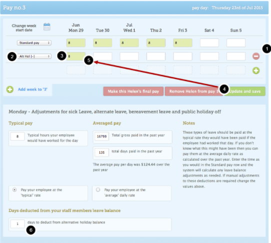 Creating a Final Pay (Termination Pay) for a departing employee